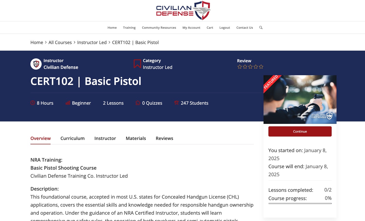 FAQs | Civilian Defense Training Co.